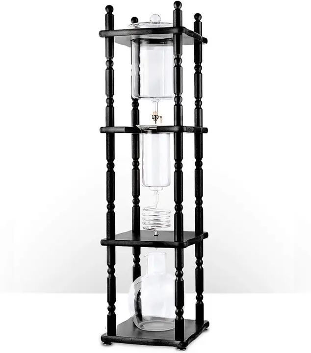 Ice Drip Coffee Brewing Tower 25 Cups - Black