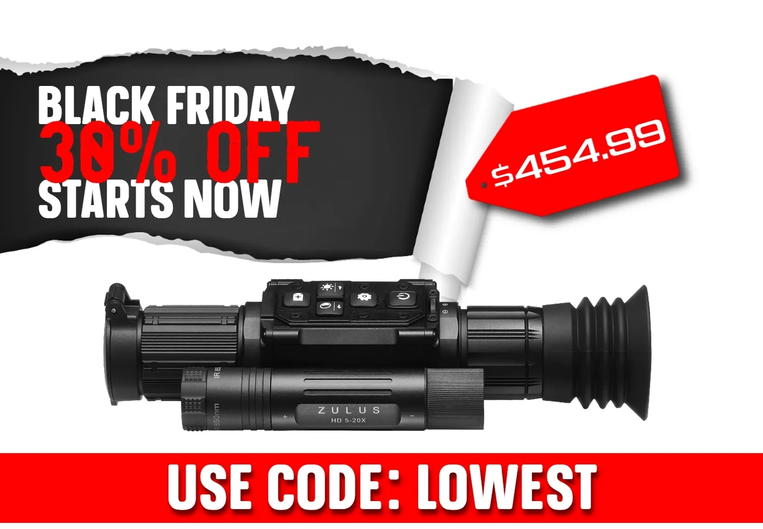 ZULUS HD 5-20x Digital Day/Night Vision Scope - OUTLIER USA