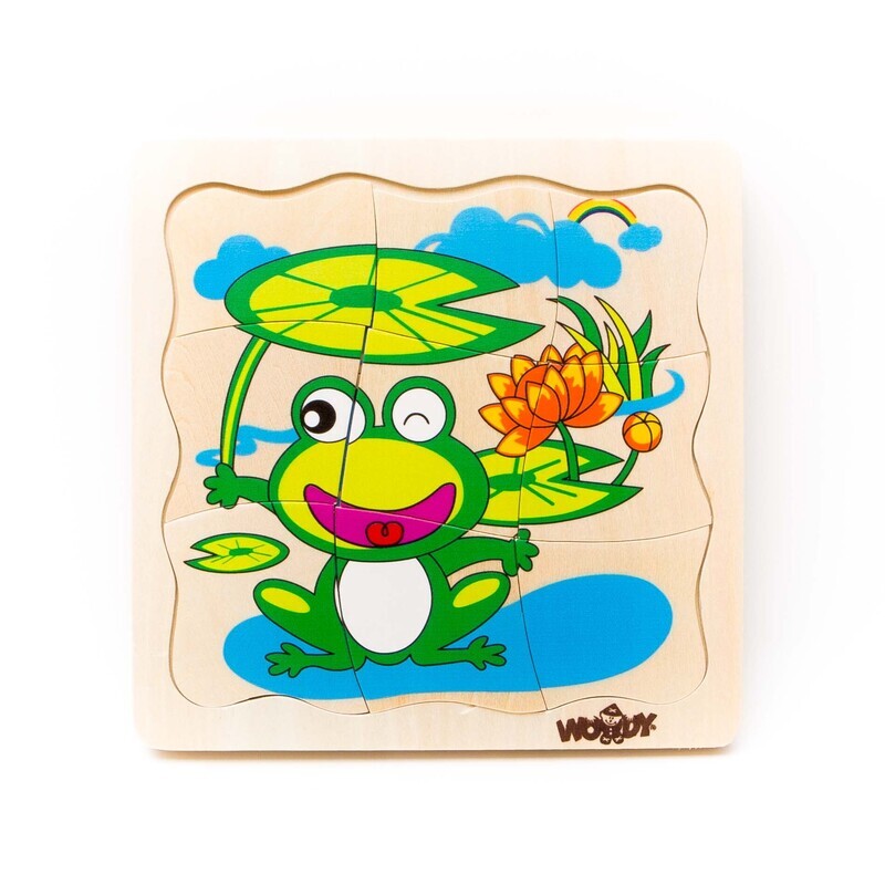 Woody dřevěné puzzle Vývoj žáby