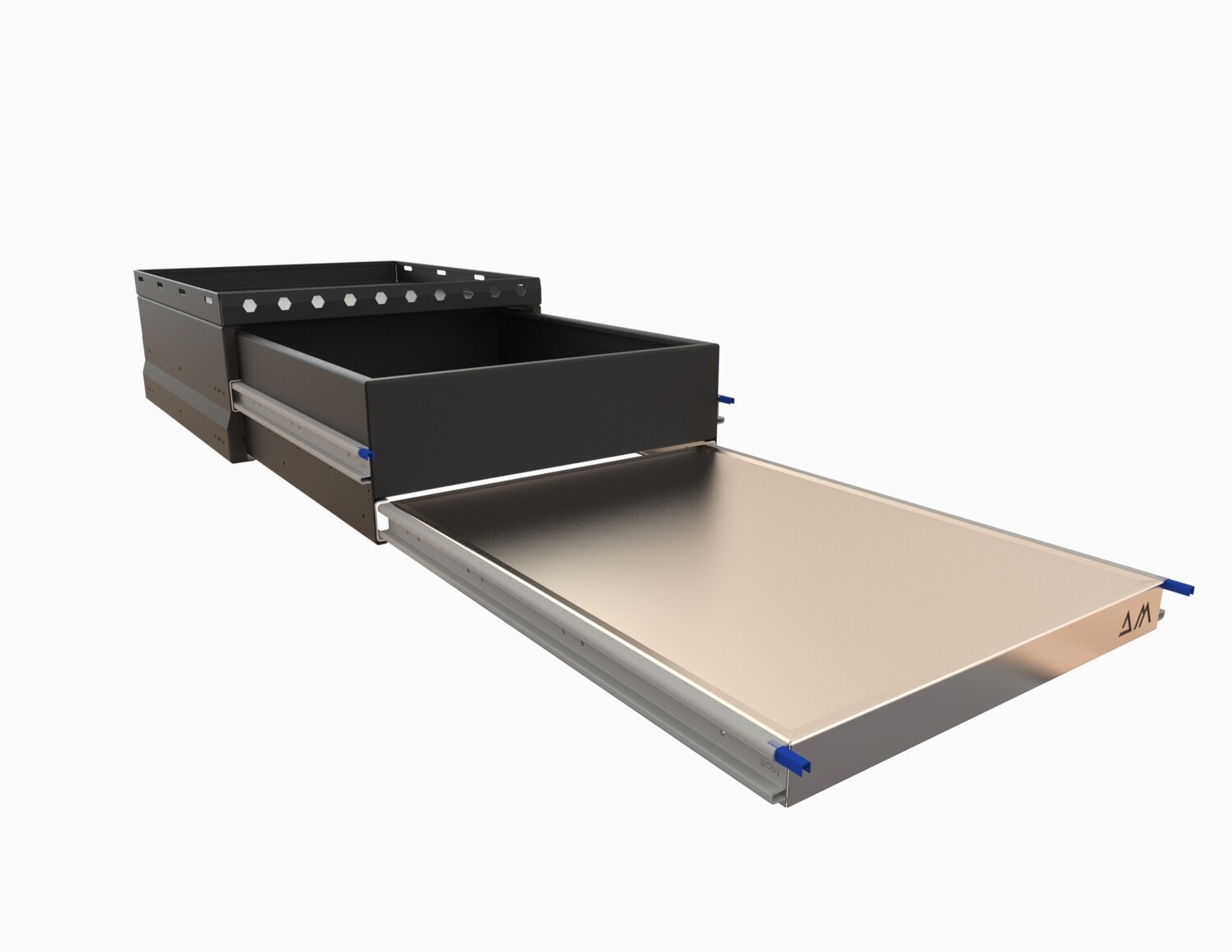 Aluminium Drawer + Stainless Table