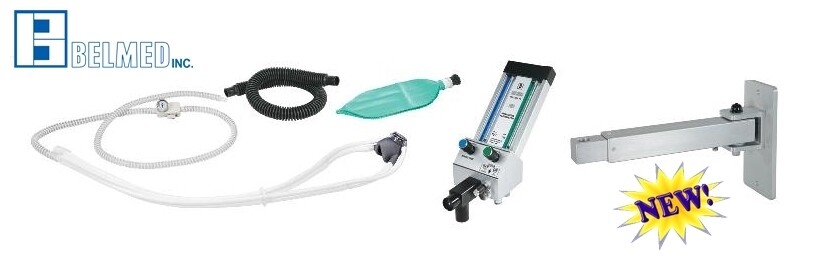 Belmed (F400) Flowmeter, Telescoping Arm Mount, Scavenger Rubber Goods *New Condition (Special ...