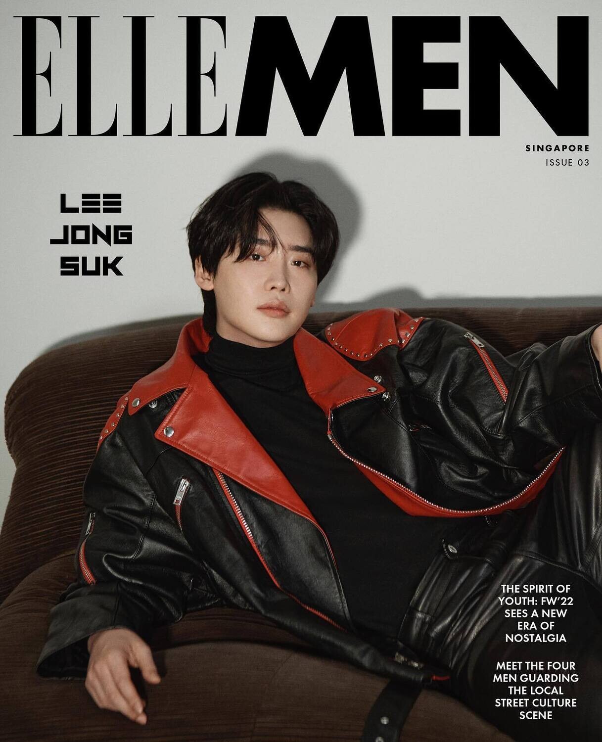 [1022KDMPH] Elle Men Singapore Magazine Cover: Lee Jong Suk