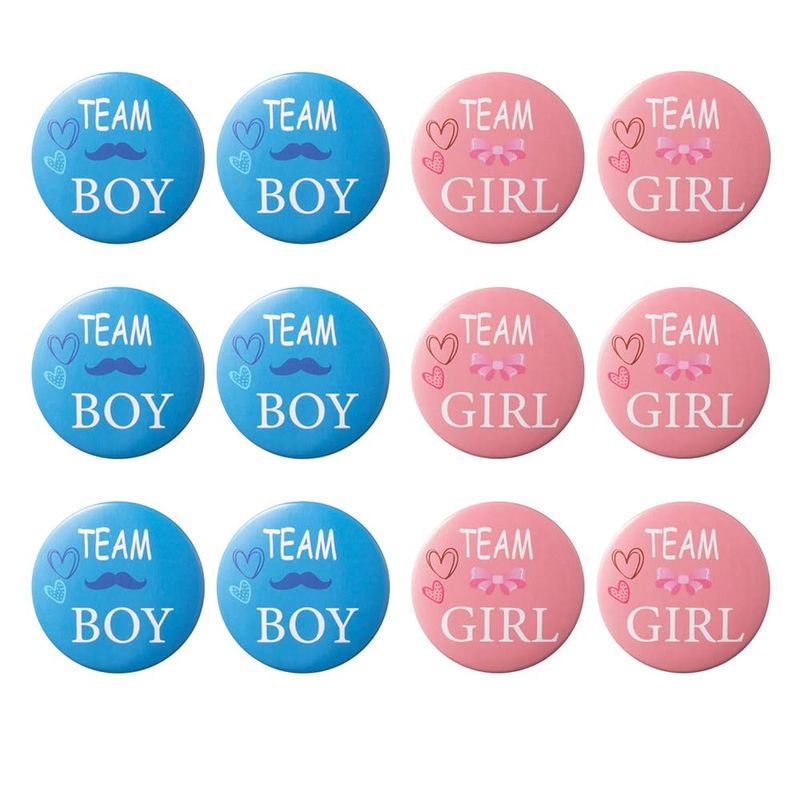Gender Reveal Button Pins