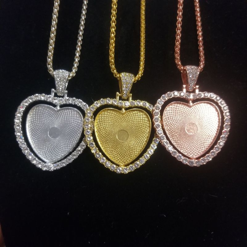 Custom Diamond Pendent: Rotating Heart