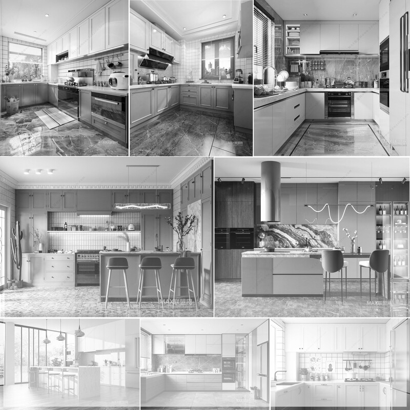 Kitchen Room 3d Models For Download