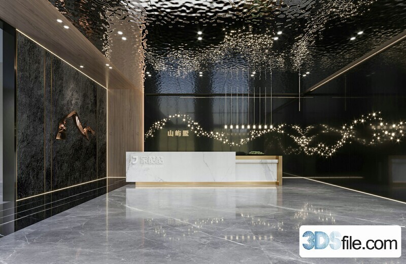 10 Lobby Design 3d Models Vol.06