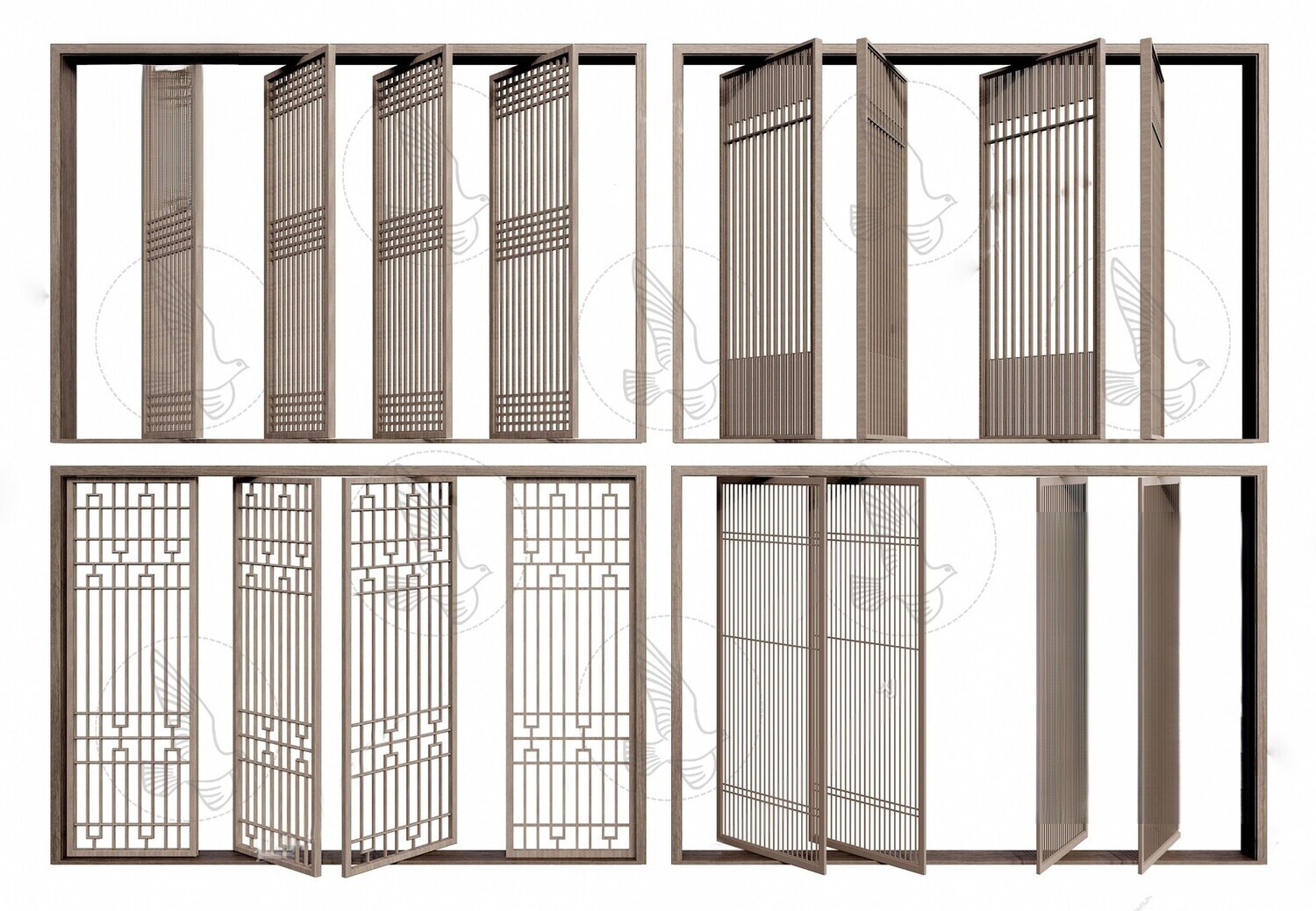 Full collection decorative partitions 3D Models vol.05