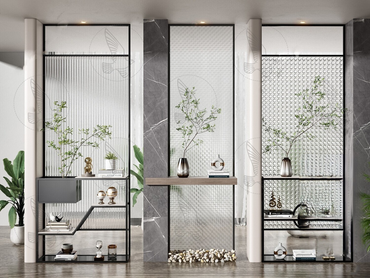 Full collection decorative partitions 3D Models vol.05