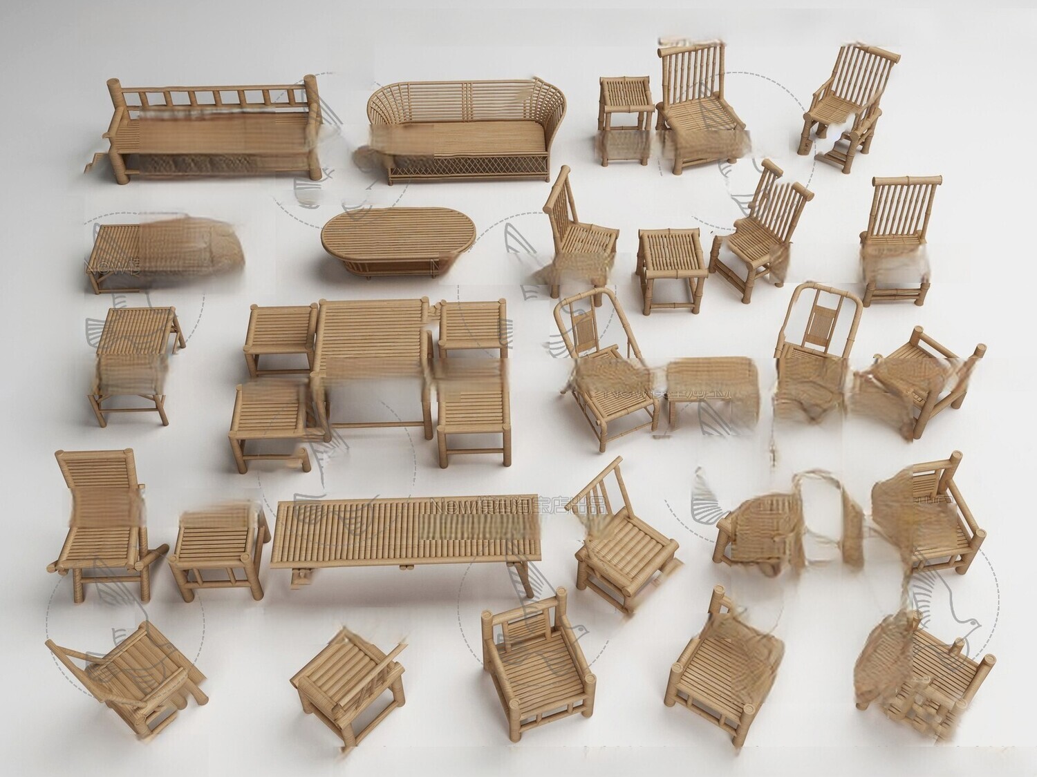 Full 90 Wood Chair 3d Models Vol.06