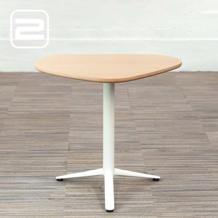 BULO Kei Bijzettafel B84xD70xH75 - Licht hout Hout / Wit Metalen ...