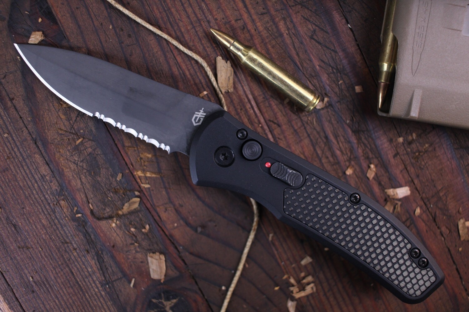 Gerber Empower 3.25" Auto Flipper / Black Aluminum and Stainless ...