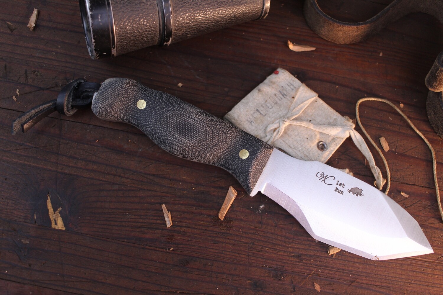 William Collins Wolverine 5" Bush Knife / Black Micarta / Satin Nitro V