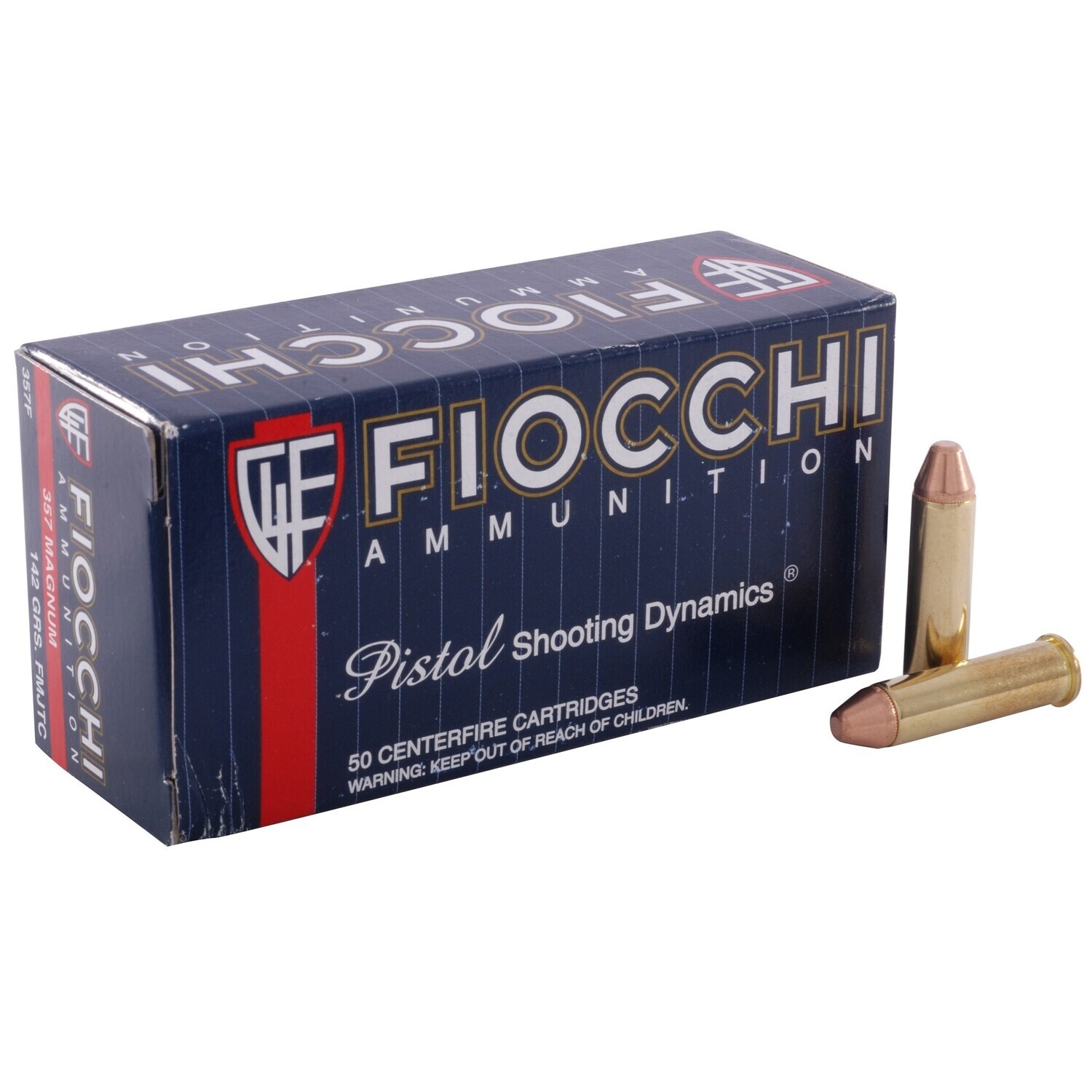 Fiocchi .357 Magnum 142 GR FMJTC