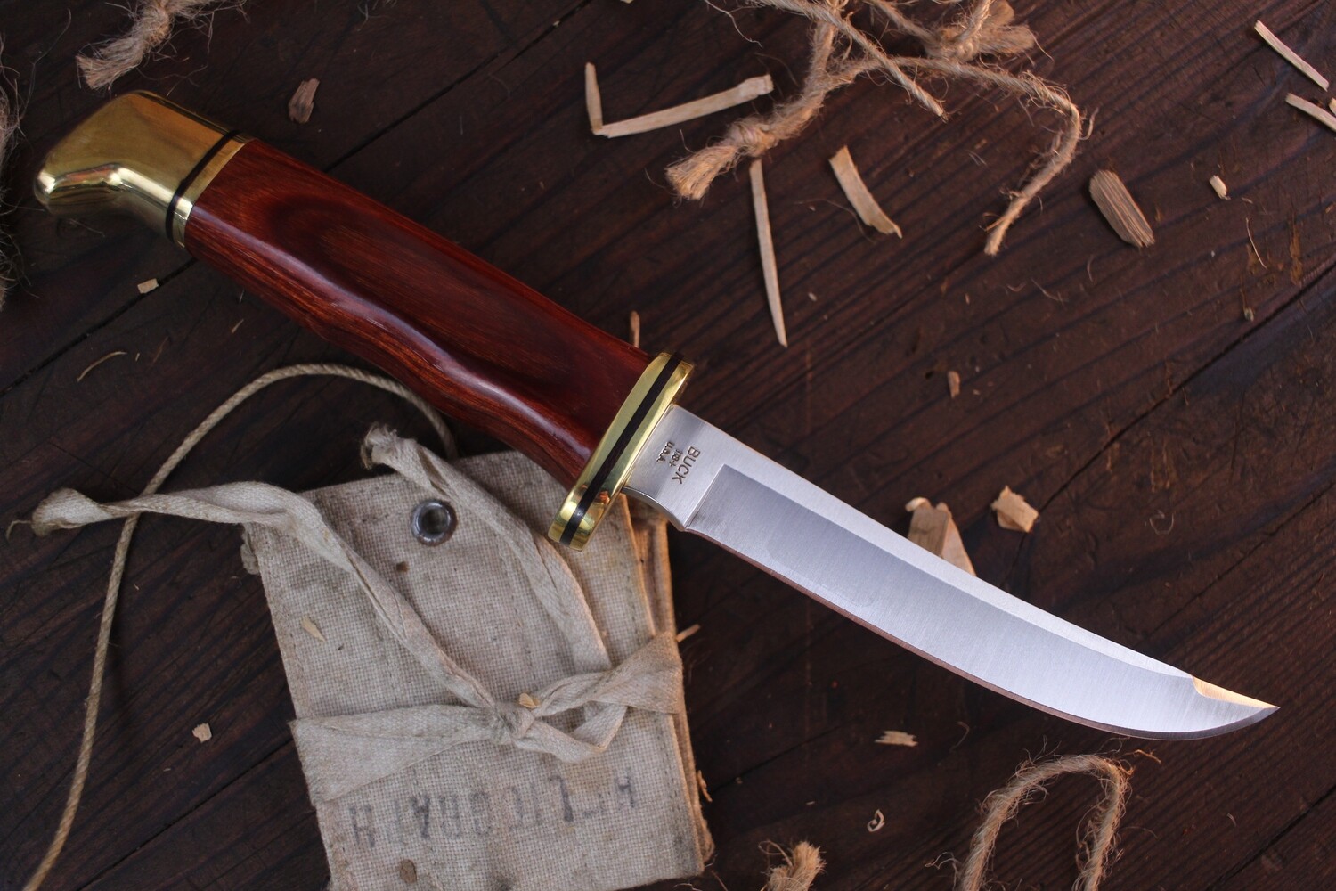 Buck 118 4.5" Fixed / Dymondwood / Satin 420 ( Discontinued )