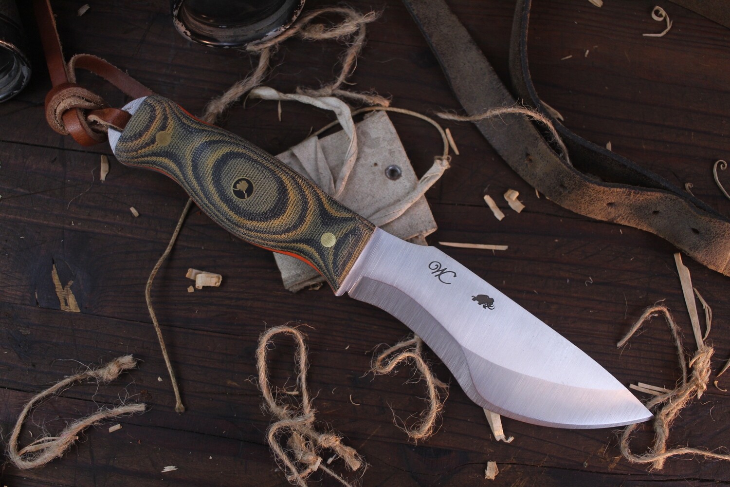 William Collins Alaska Survival Knife (AKSK) 6" Knife / Camo Micarta ...