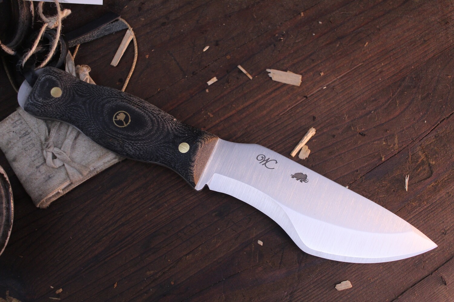 William Collins Alaska Survival Knife (AKSK) 6" Knife / Black Micarta ...