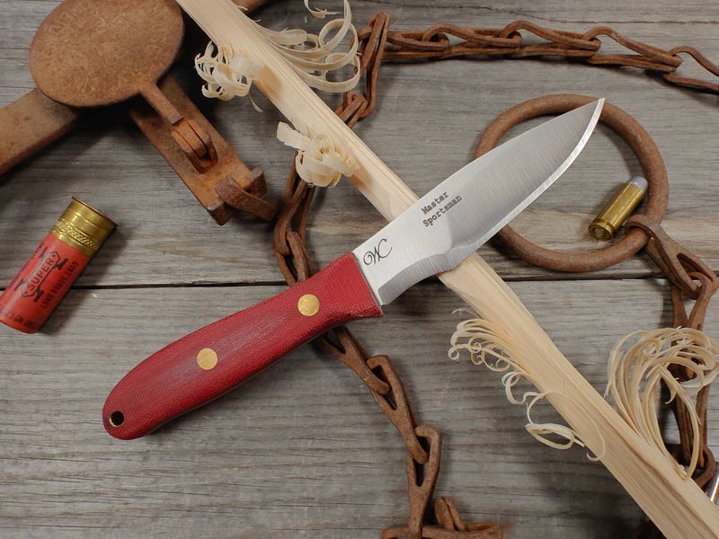 William Collins Master Sportsman 4.25" Fixed Blade / Red Micarta ...