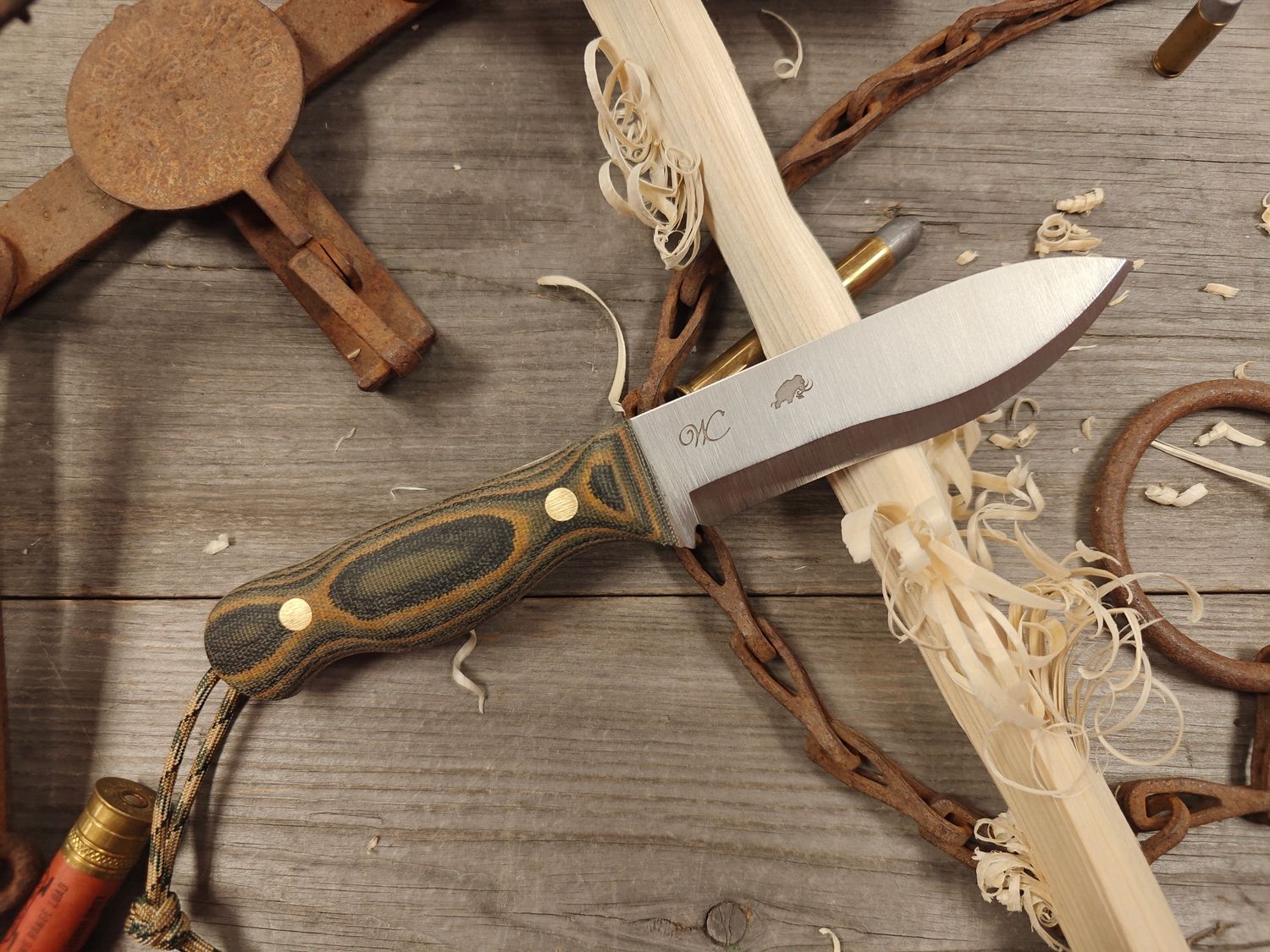 William Collins Alaskan Scout 5" Fixed Blade / Camo Micarta / Satin Nitro-V