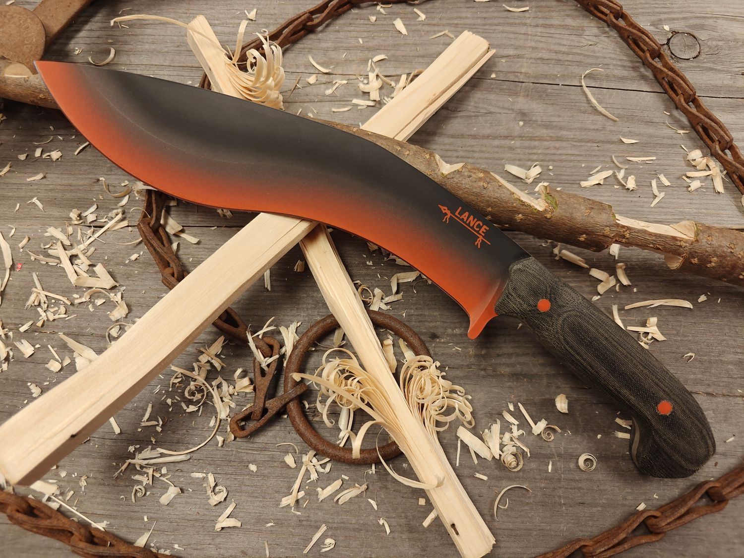 GNK & Lance Knives Kukri 11" Fixed Blade / Assorted Handle / Assorted AEB-L