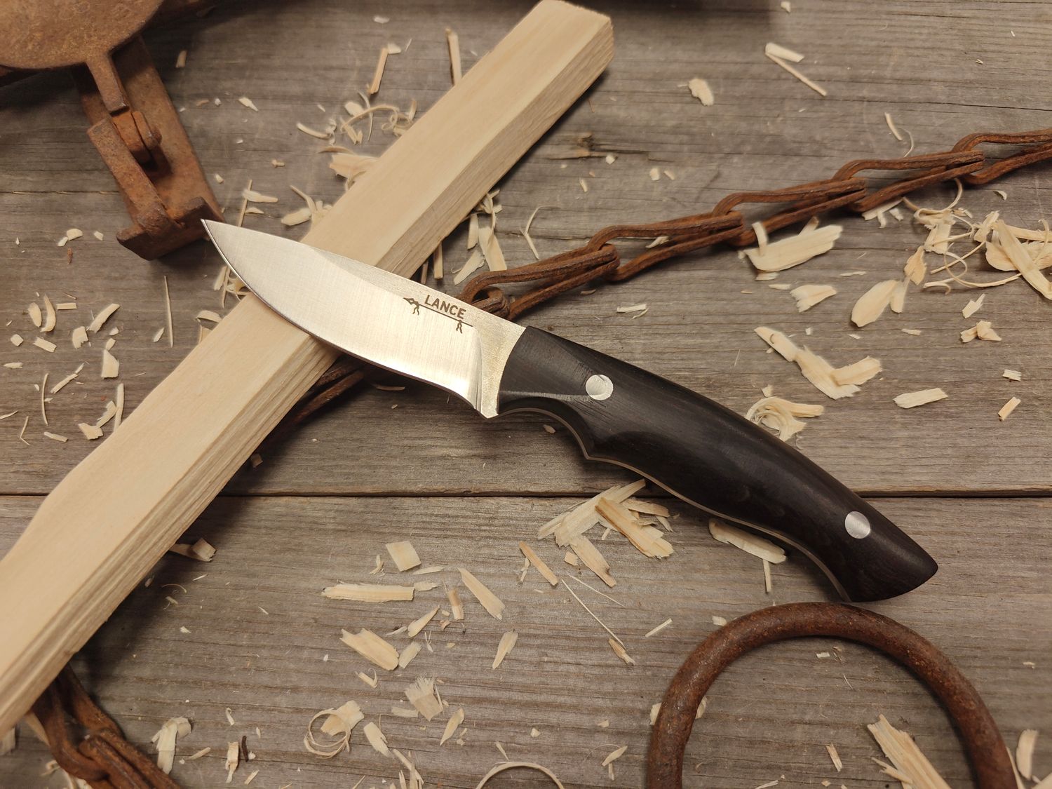 GNK & Lance Knives Yentna 3.25" Fixed Blade / African Black Wood ...