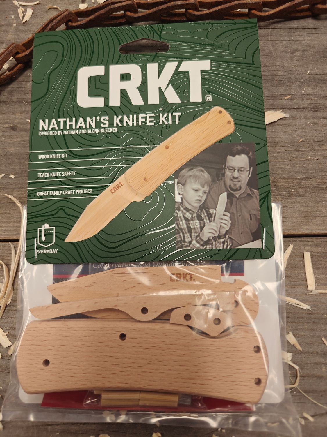 CRKT Wood Craft Project Klecker Nathan's Knife Kit