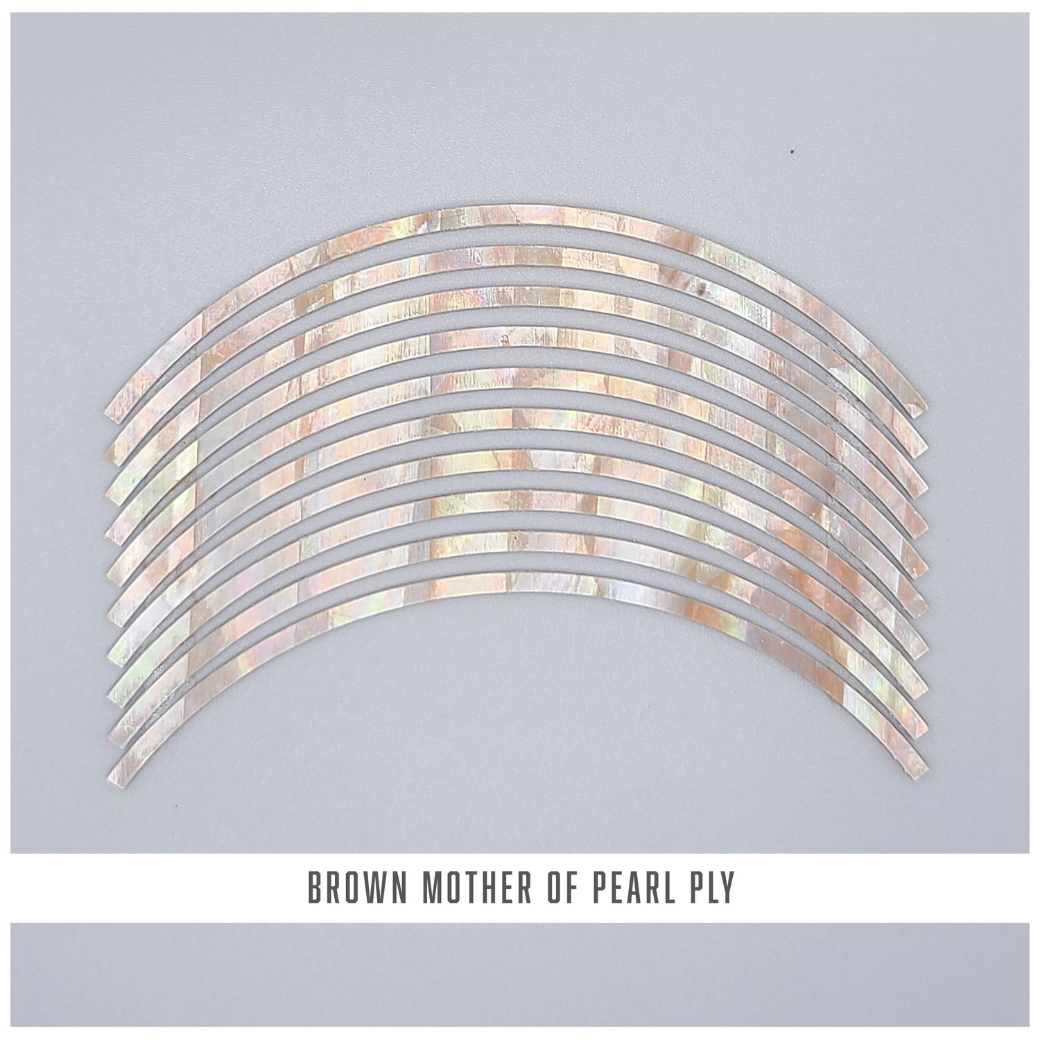Brown MOP Ply Curved Strips - Store - Duke of Pearl