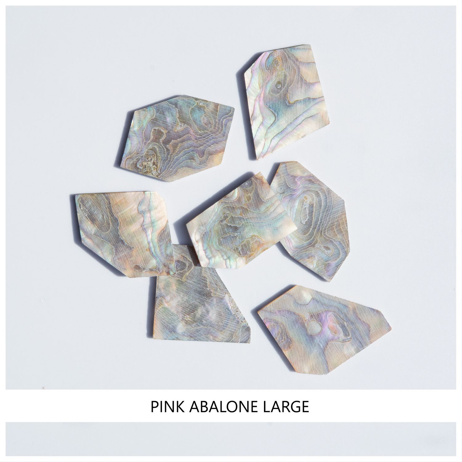 Blanks, Pink Abalone, Large - Buy Shell Inlays & Sheets - Duke of Pearl