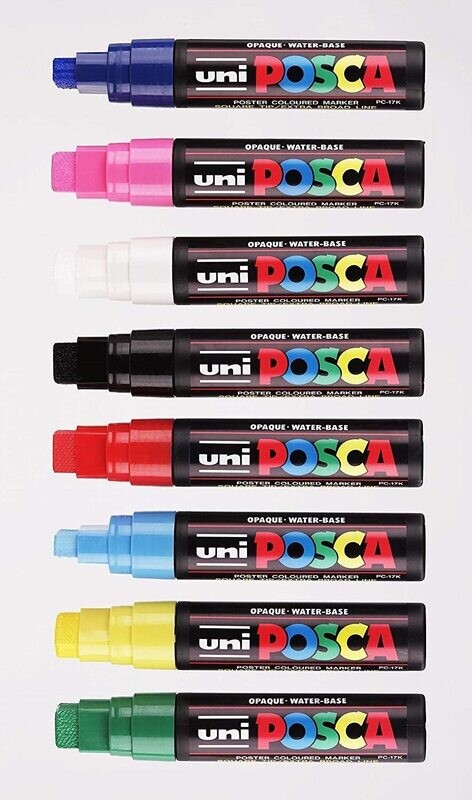 Posca PC-17K Set x 8 Colores Básicos