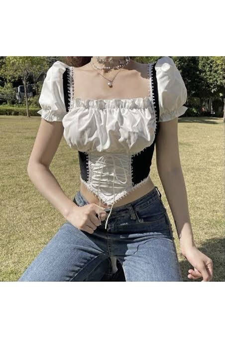 Coquette Medieval Crop Top