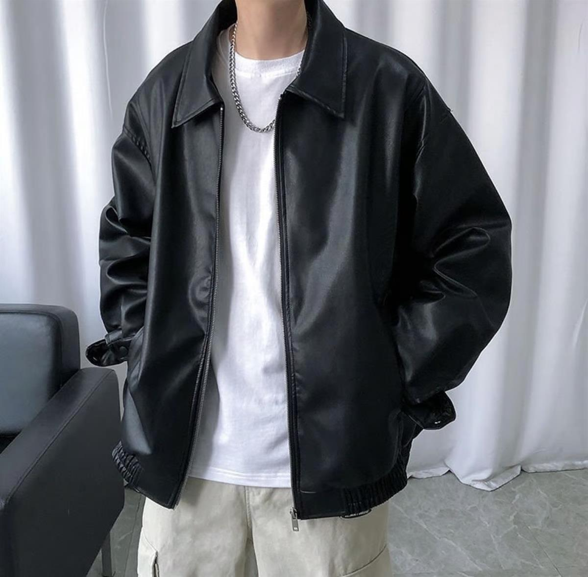 Dad Fit Unisex Leather Jacket