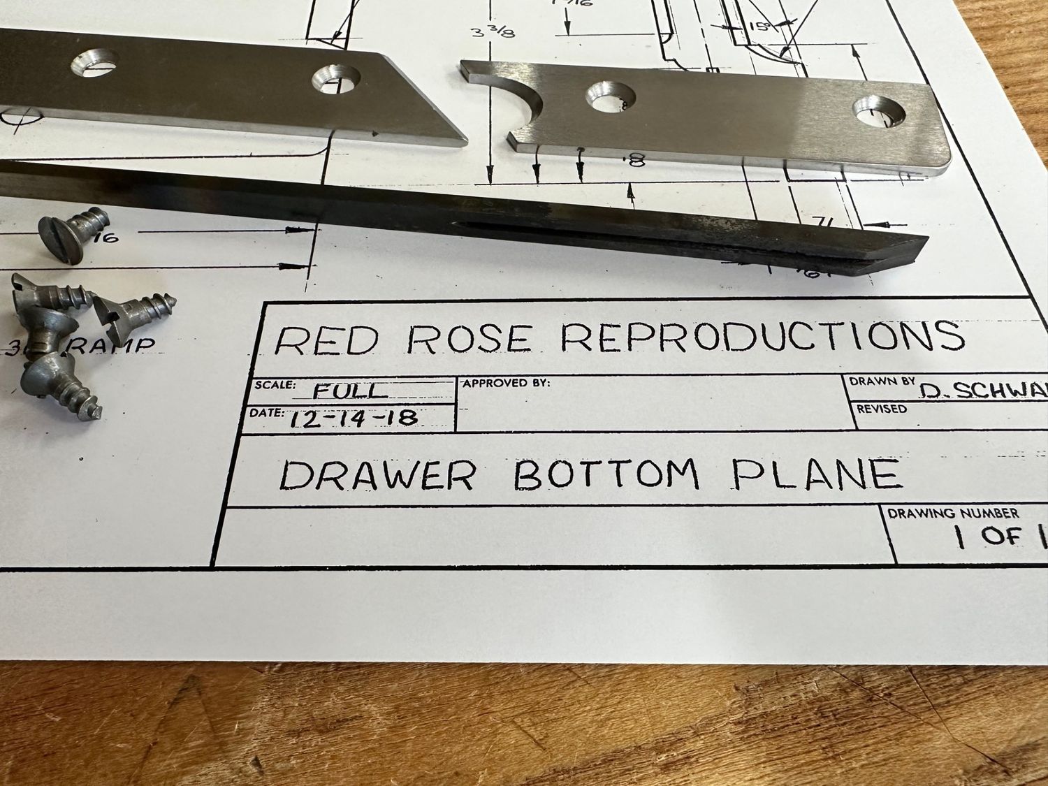 Drawer Bottom Plane Kit – Tools – Red Rose Reproductions