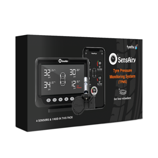 SensAiry TPMS - Pack of 5 Sensors & 1 HUD