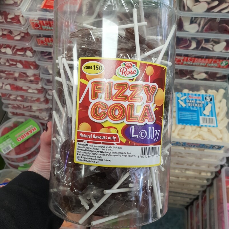 Rose Fizzy Cola lollies
