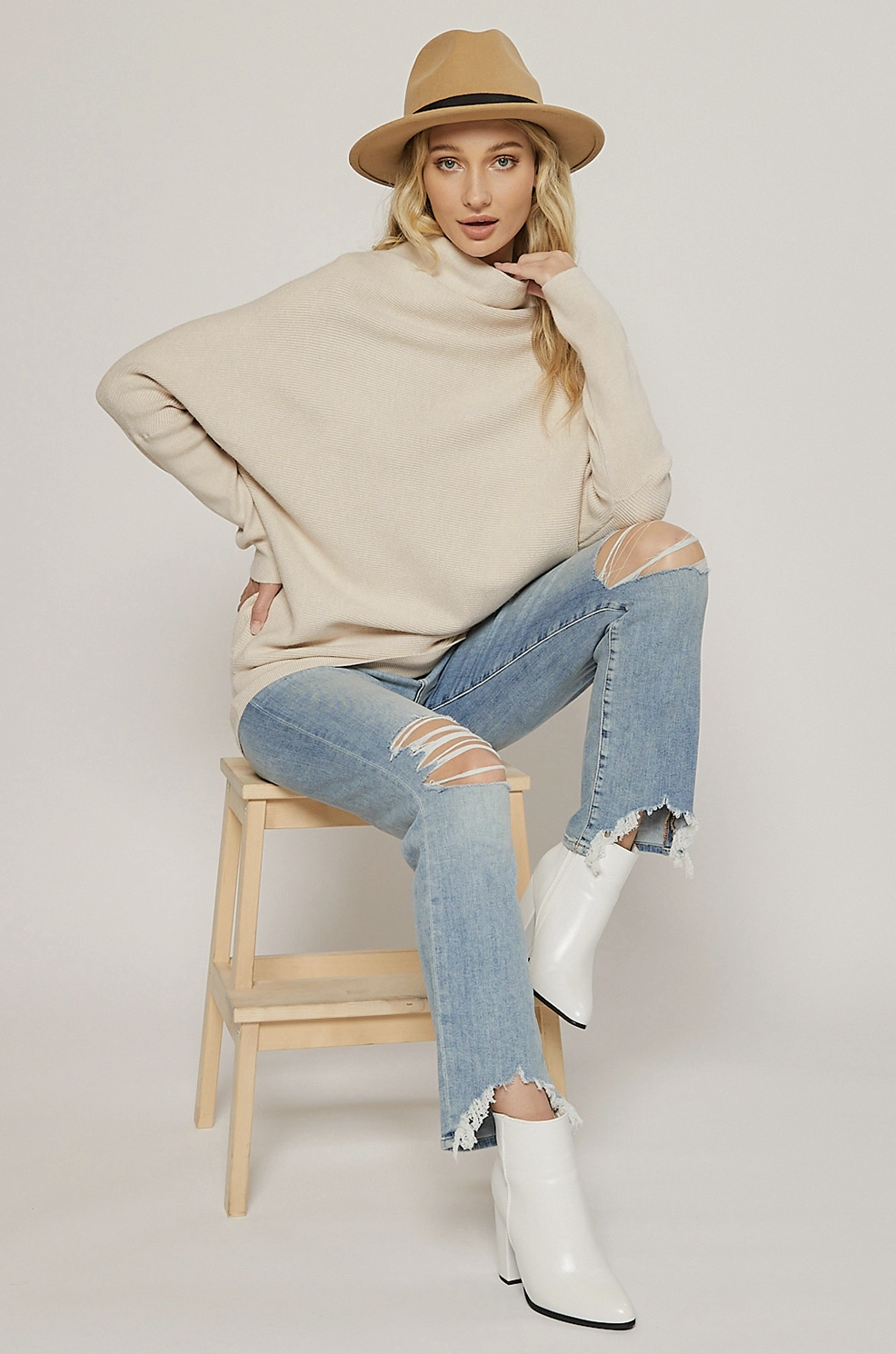 Slouch Neck Dolman Pullover – Store