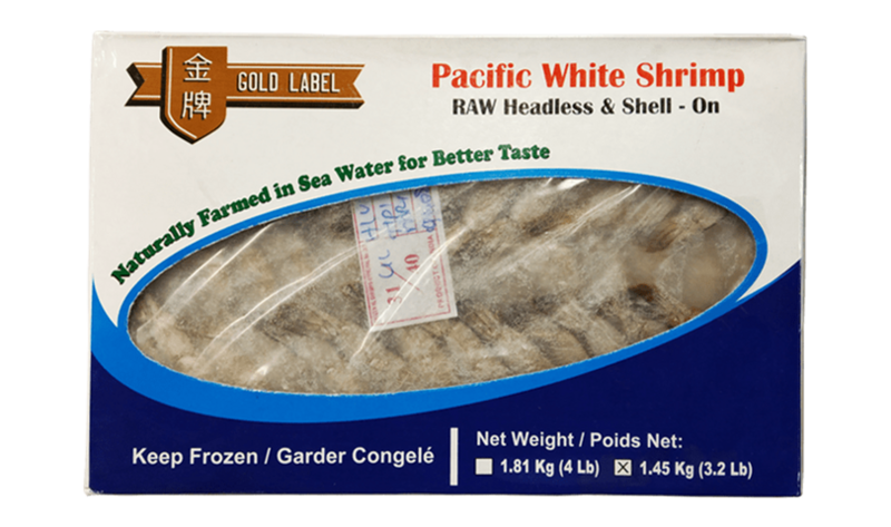 Shrimp White Headless Shell-On 24lb