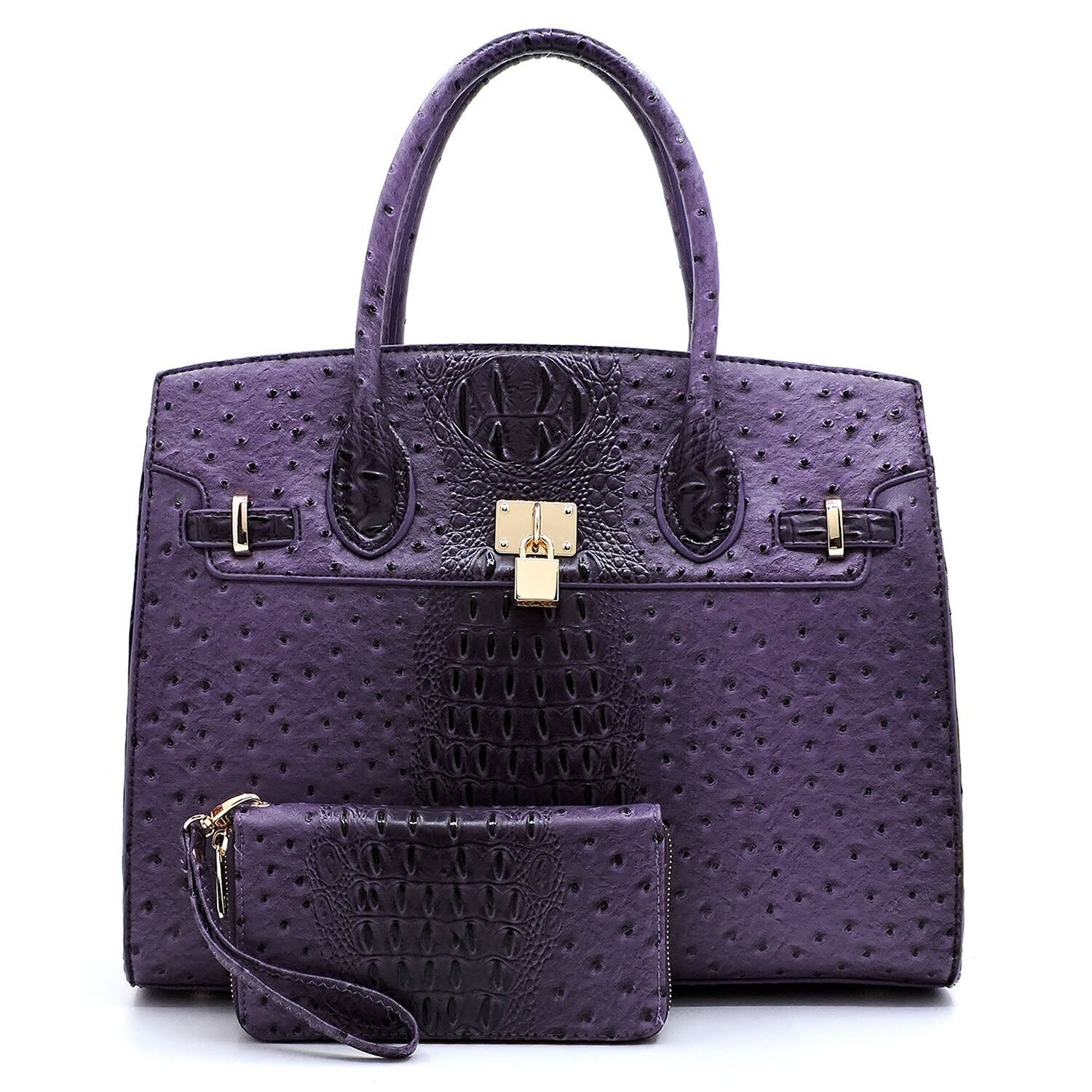 Ms. Bella Purple 2-in-1 Bag (Satchel & Wallet)