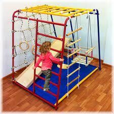 Спорткомплекс Веселый малыш спорткомплекс детский для дома красный №8 с мягкими бортиками 9-0352