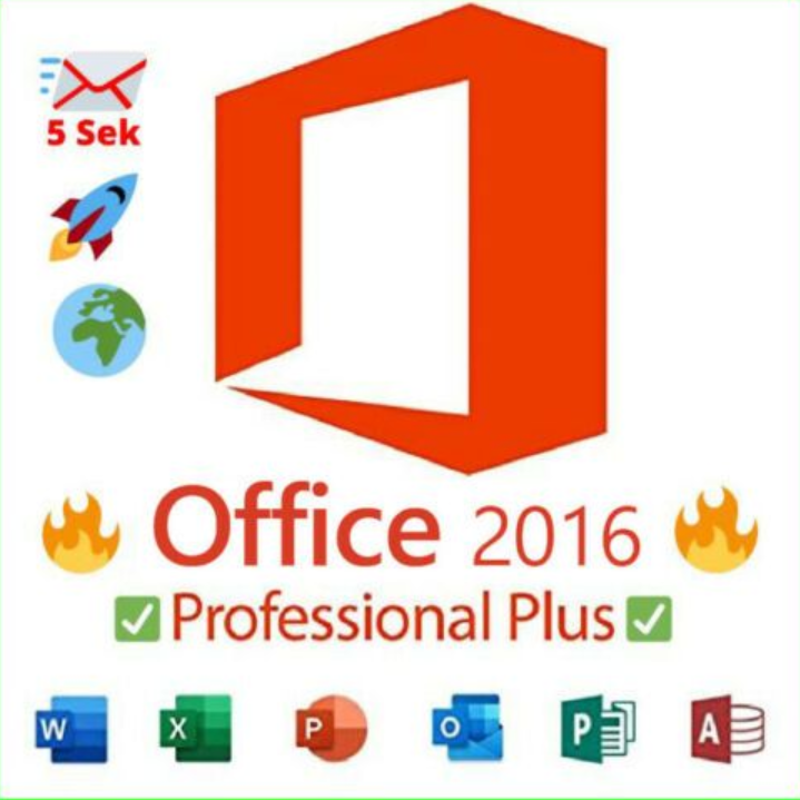 Microsoft Office 2016 Professional Plus Full Version Genuine Lifetime ...