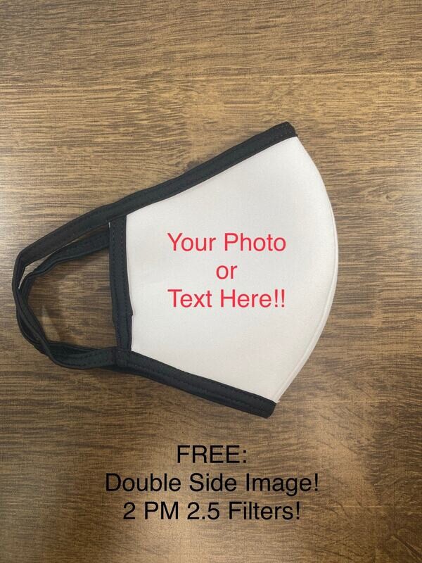 Custom Photo Face Mask, Photo Mask, Logo Mask, Custom Face Covering ...