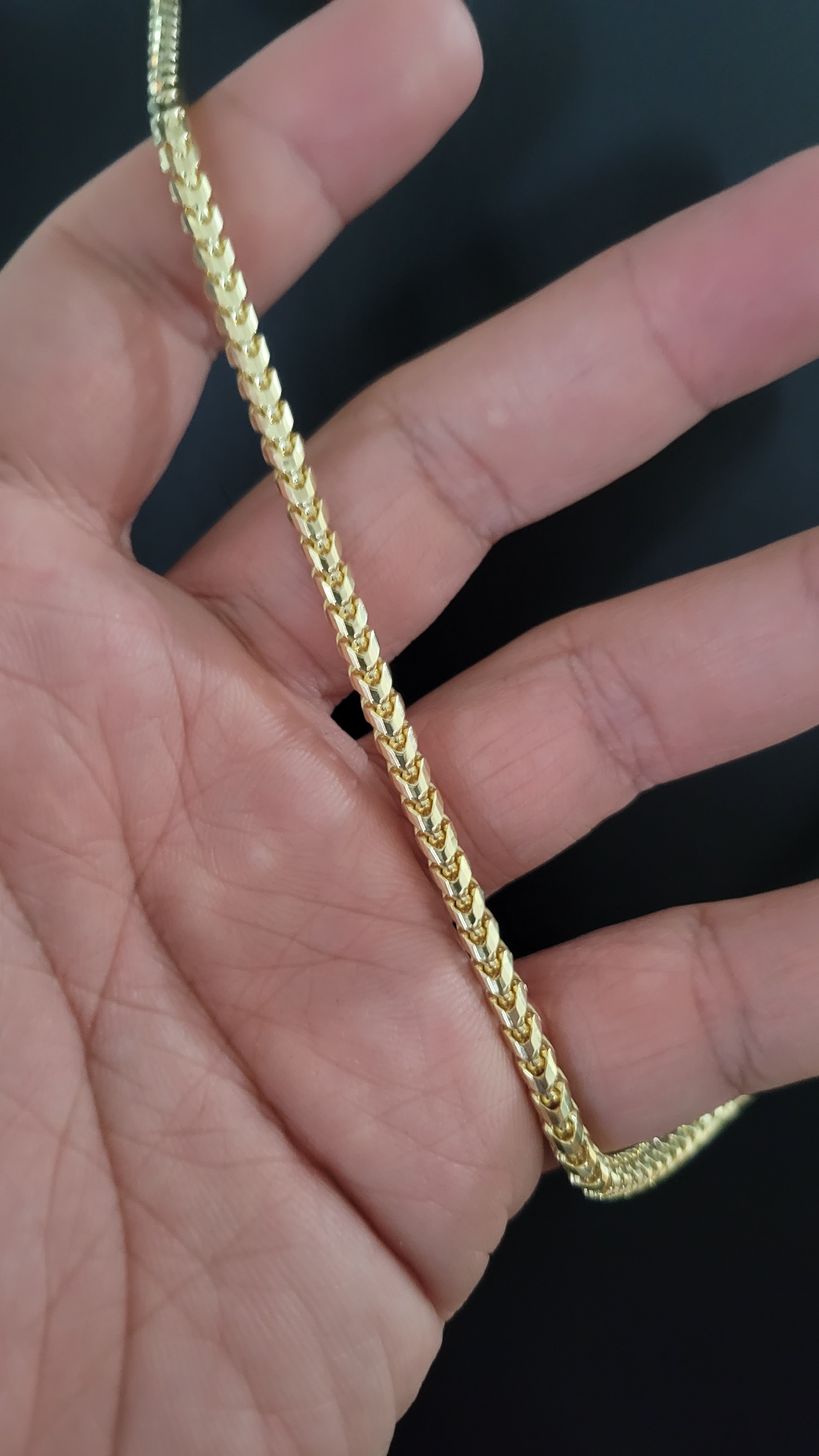 14K 4MM DIAMOND CUT FRANCO CHAIN