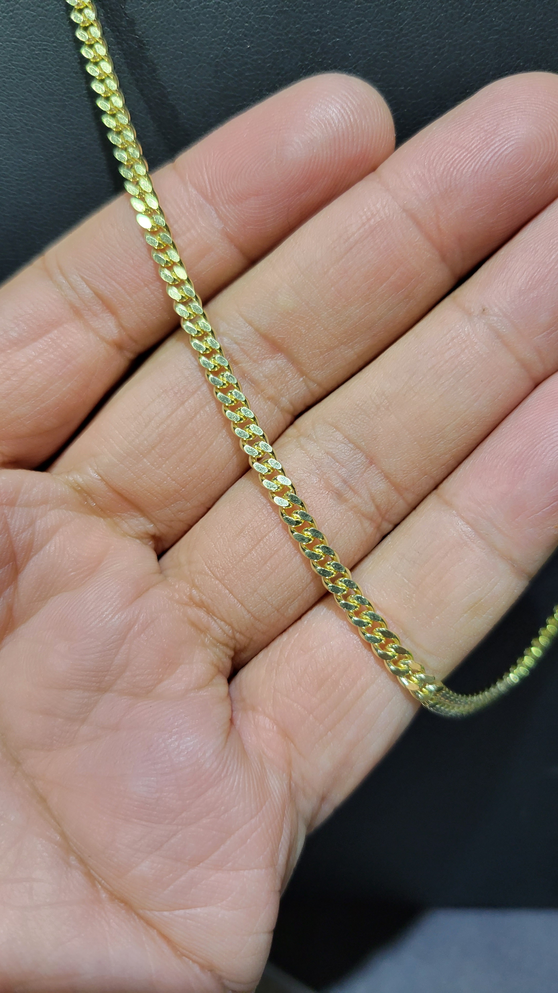 14K 3.5MM BABY CURB CHAIN