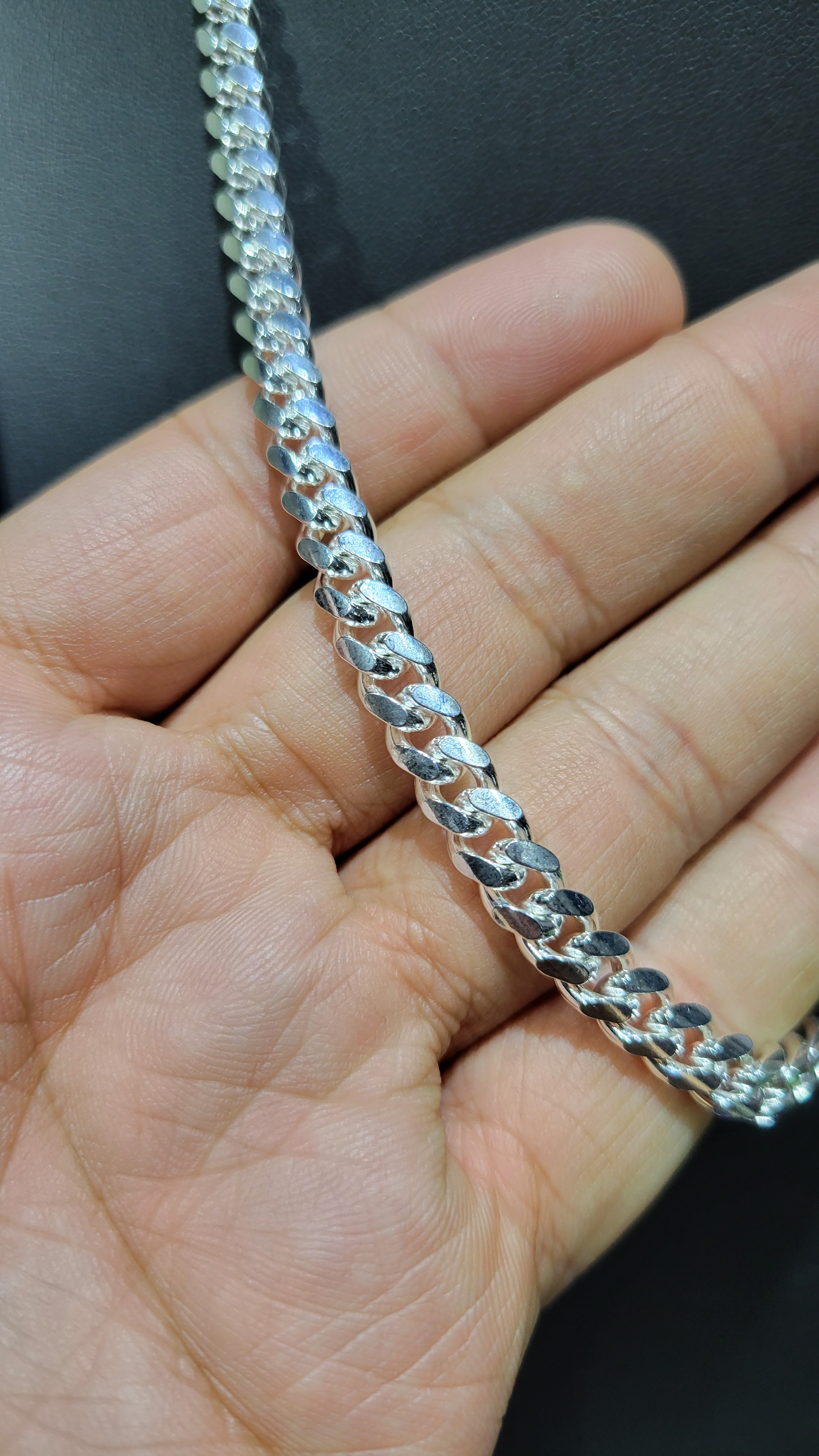 STERLING SILVER 7MM MIAMI CUBAN CHAIN