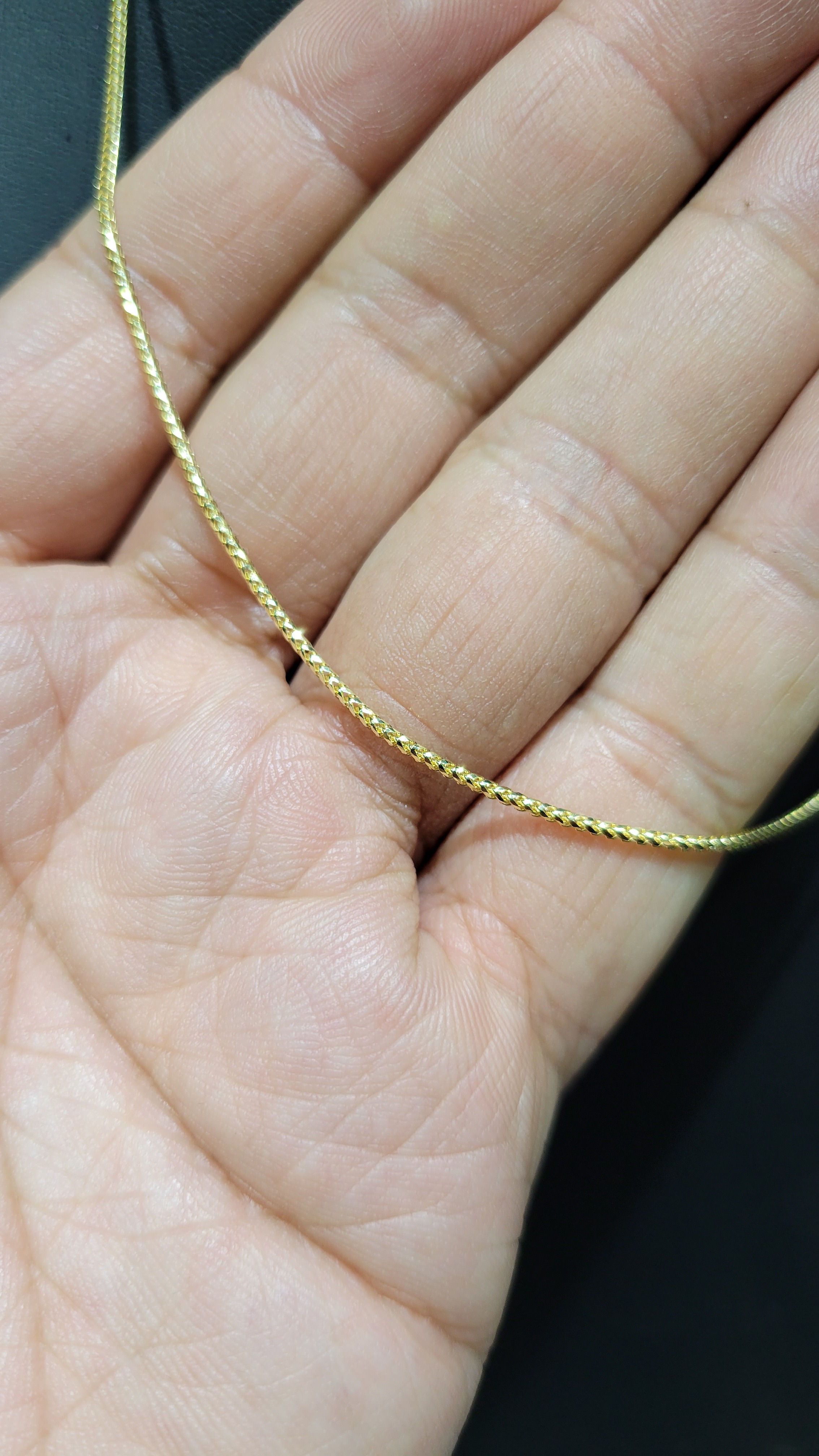 18K 1.3MM DIAMOND CUT FRANCO CHAIN