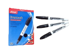 MARCADOR PERMANENTE EVERMARK CAJA X 12 UND.