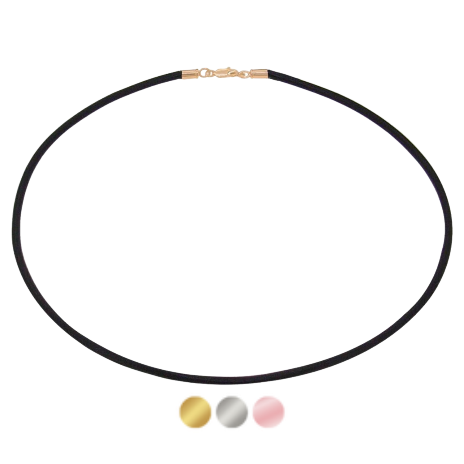 Black Neoprene Necklaces