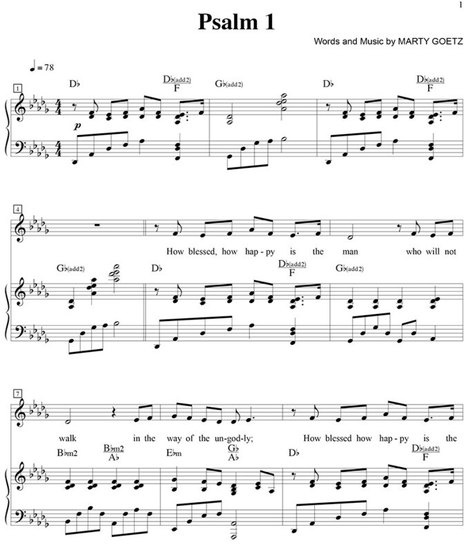 Psalm 1 - Digital Sheet Music Download