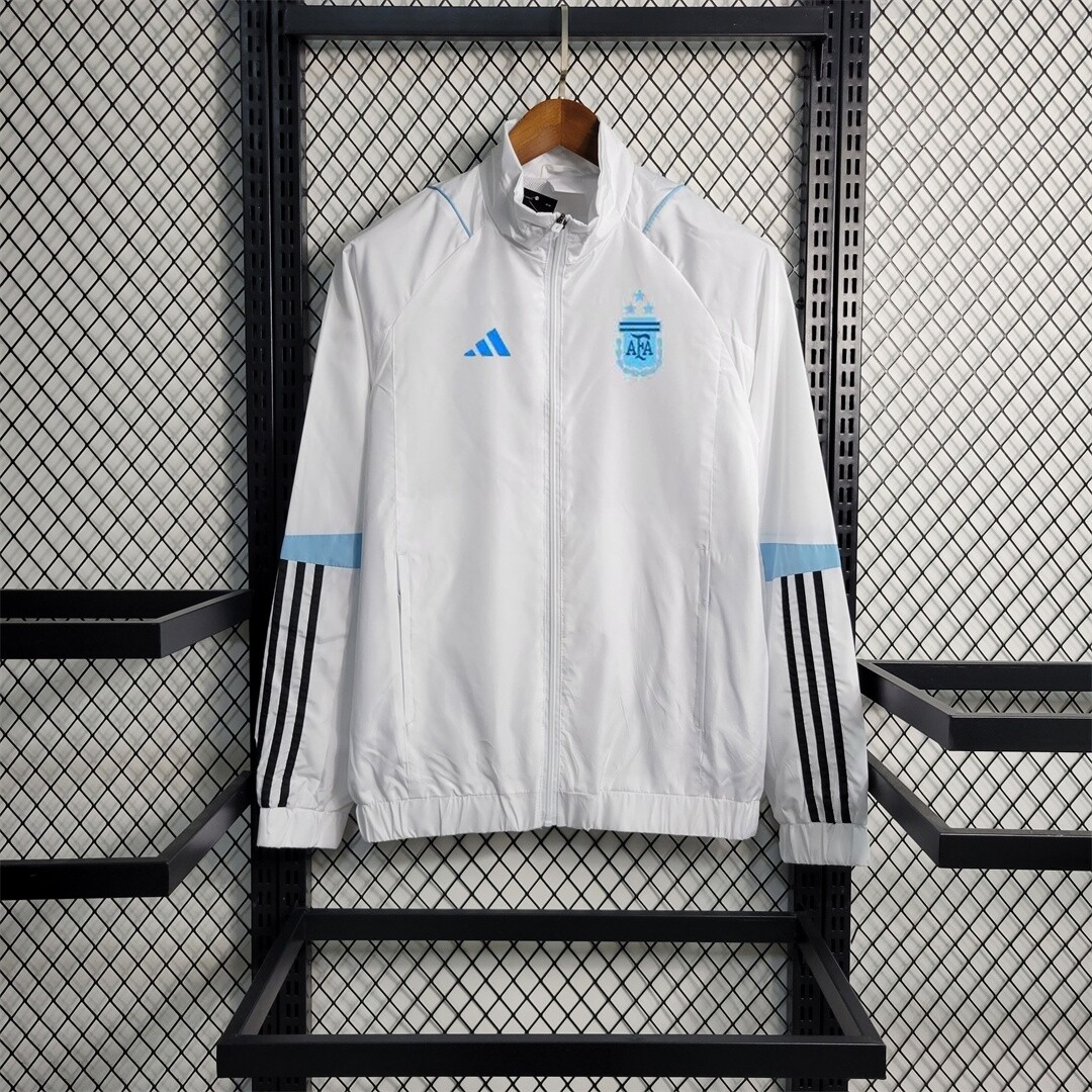 Argentina White Windbreaker
