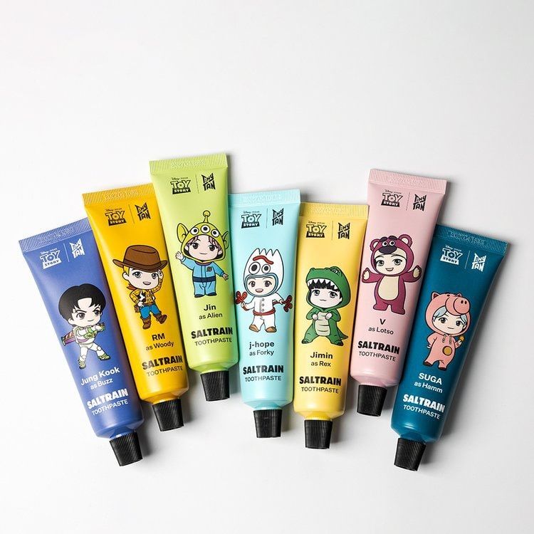 BTS TinyTAN as ToyStory SALTRAIN TOOTHPASTE - Kstairway | Kpop Merch & Korean Warehouse