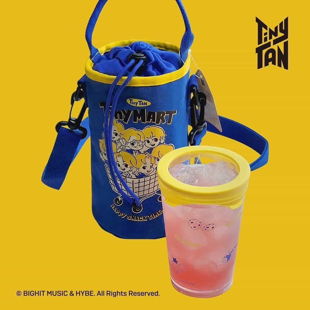 BTS Tiny Tan Tiny Mart Cross Cold Bag and Cup Set - Korean Product - Kstairway