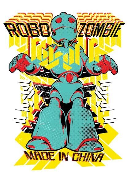 Vector Robot Zombie